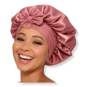PINK PEWTER Satin Luxe Double-lined Hair Bonnet - Blush