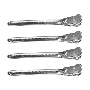 PINK PEWTER Professional Metal Sectioning Hair Clips - Silver