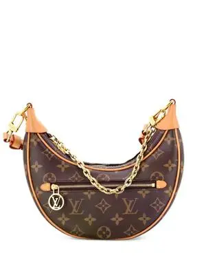 LOUIS VUITTON Loop Handbag Monogram Canvas Hobo - Brown