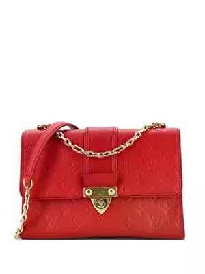 LOUIS VUITTON Saint Sulpice Handbag Monogram Empreinte Leather Pm - Red
