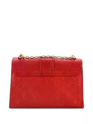LOUIS VUITTON Saint Sulpice Handbag Monogram Empreinte Leather Pm - Red