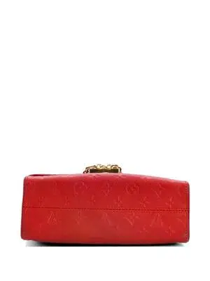 LOUIS VUITTON Saint Sulpice Handbag Monogram Empreinte Leather Pm - Red