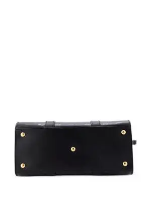 LOUIS VUITTON Monogram Leather Mm Tote Bag - Black