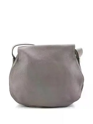 Chloé Marcie Leather Medium Crossbody Bag - Grey