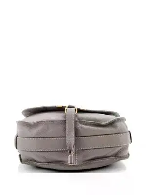 Chloé Marcie Leather Medium Crossbody Bag - Grey