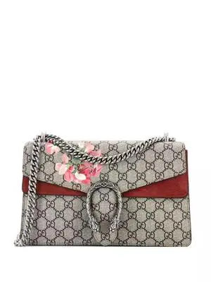 Gucci Dionysus Blooms Print Gg Coated Canvas Shoulder Bag - Brown