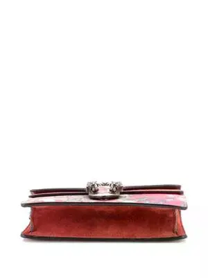 Gucci Dionysus Blooms Print Gg Coated Canvas Super Mini Crossbody Bag - Brown