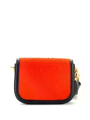 Gucci Horsebit 1955 Wool Mini Shoulder Bag - Red