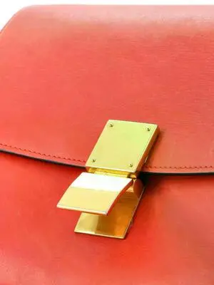 Celine Classic Box Medium Crossbody Bag - Red