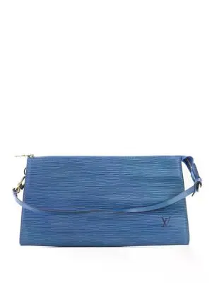 LOUIS VUITTON Pochette Accessoires Epi Leather Clutch