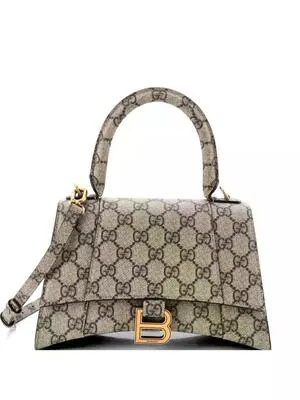 Gucci X Balenciaga The Hacker Project Hourglass Top Handle Bag - Brown