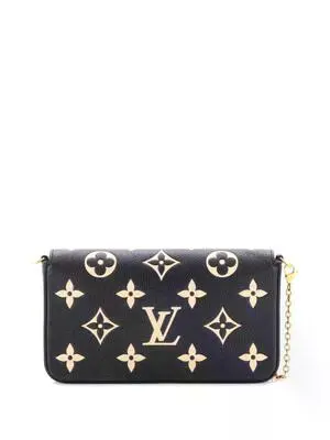 LOUIS VUITTON Felicie Pochette Bicolor Monogram Empreinte Giant - Black