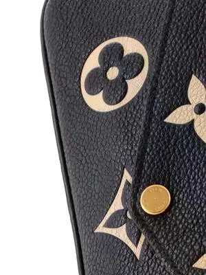LOUIS VUITTON Felicie Pochette Bicolor Monogram Empreinte Giant - Black