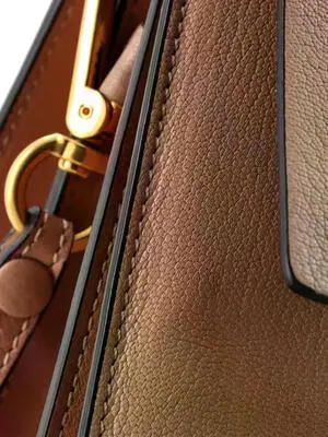 Chloé Faye Leather Medium Shoulder Bag - Neutrals