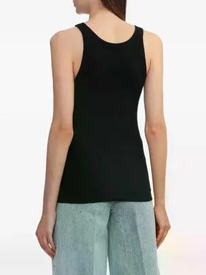 TOTEME Round-neck Tank Top - Black