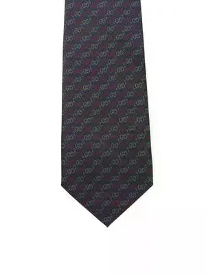Gucci Gg Pattern Silk Neck Tie