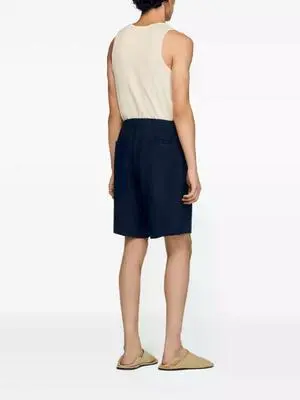 Sandro Elasticated Waist Linen Shorts