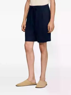 Sandro Elasticated Waist Linen Shorts