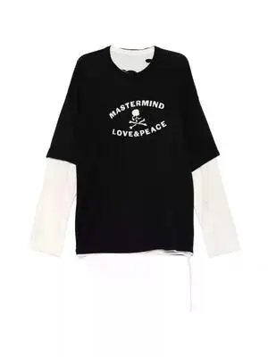MASTERMIND WORLD Logo-print Ripped T-shirt