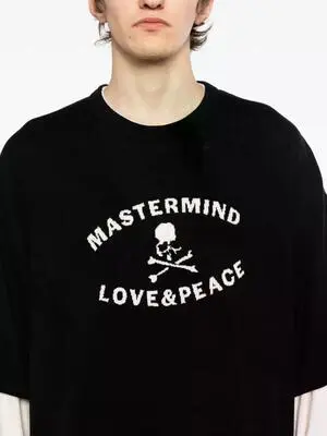 MASTERMIND WORLD Logo-print Ripped T-shirt