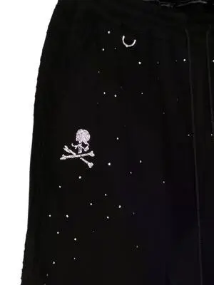 MASTERMIND WORLD Logo Crystal-embellished Track Pants