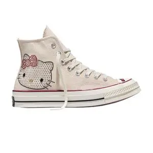 CONVERSE Hello Kitty X Swarovski X Chuck Taylor 70 High Top Sneakers