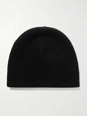 Perfect Moment Intarsia Wool-blend Beanie - Black
