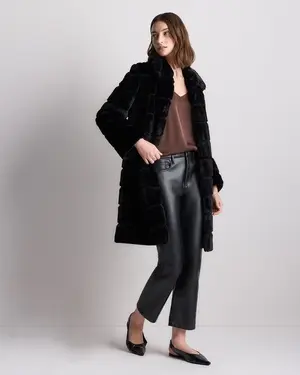 Quince Faux Fur Long Coat