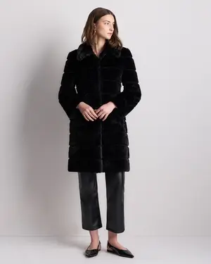 Quince Faux Fur Long Coat