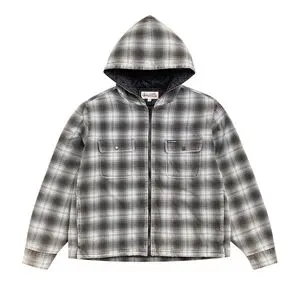 StÜssy Plaid Zip Hooded Shirt
