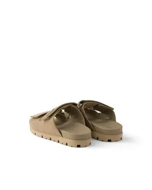 Prada Suede Band Sandals - Neutral