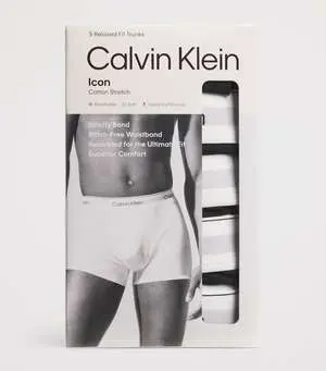 Calvin Klein Stretch-cotton Icon Trunks - Black