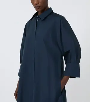 Max Mara Cotton Belted Midi Shirt Dress