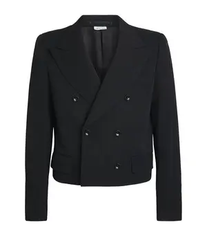 Comme Des Garçons Wool Double-breasted Blazer