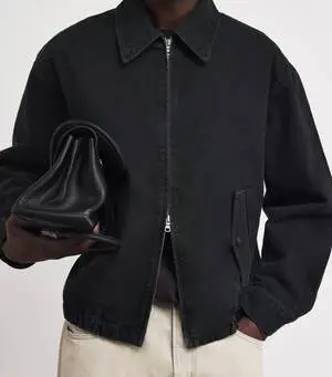 AGOLDE Denim Torres Bomber Jacket - Black