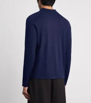 Falke Wool Long-sleeve Polo Shirt