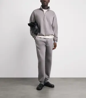 SKIMS Fleece Lounge Relaxed Half-zip Sweatshirt