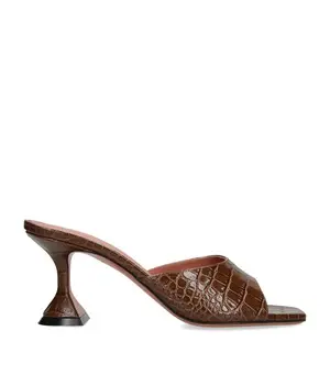 Croc Effect Mules Clogs For Women