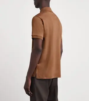 Paul Smith Cotton Artist Stripe Polo Shirt - Brown