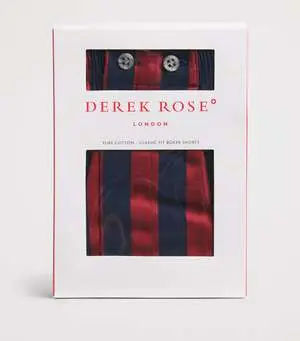 Derek Rose Cotton Stripe Boxer Shorts