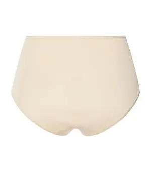 Hanro Cotton Seamless Maxi Briefs - Beige