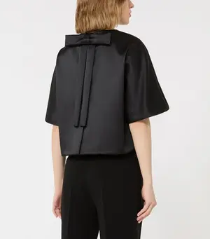 Max Mara Satin Cape-style Top