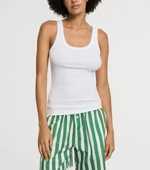 Hanro X Charlotte Adam Stretch-cotton Tank Top