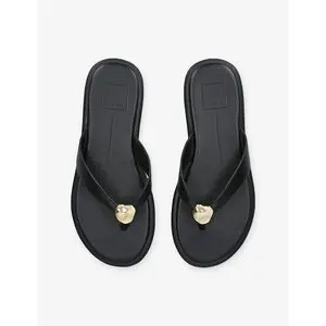 Dolce Vita Jaina Leather Flat Sandals