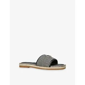 Steve Madden Tropics Raffia Sliders