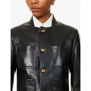 Bottega Veneta Knot Patch-pocket Leather Jacket