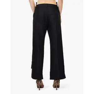 Khaite Rae Tailored Wool And Silk-blend Trousers