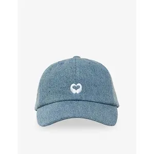 Maje Logo-embroidered Denim Baseball Cap - Blue