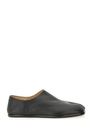 MAISON MARGIELA Leather Tabi Mules - Black