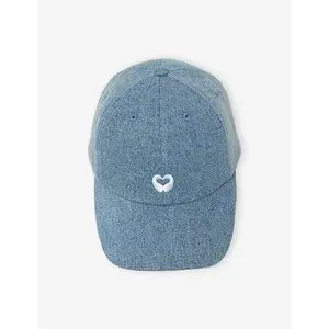 Maje Logo-embroidered Denim Baseball Cap - Blue